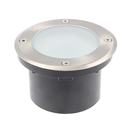 Spot au sol Magna rond 230 V GX53 acier inoxydable 316 | LEDdirect