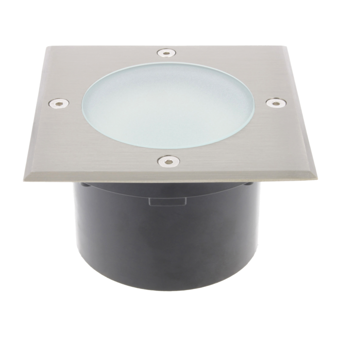 Spot au sol Magna rond 230 V GX53 acier inoxydable 316 | LEDdirect